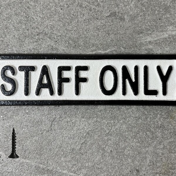 Staff Only Sign - Etsy UK