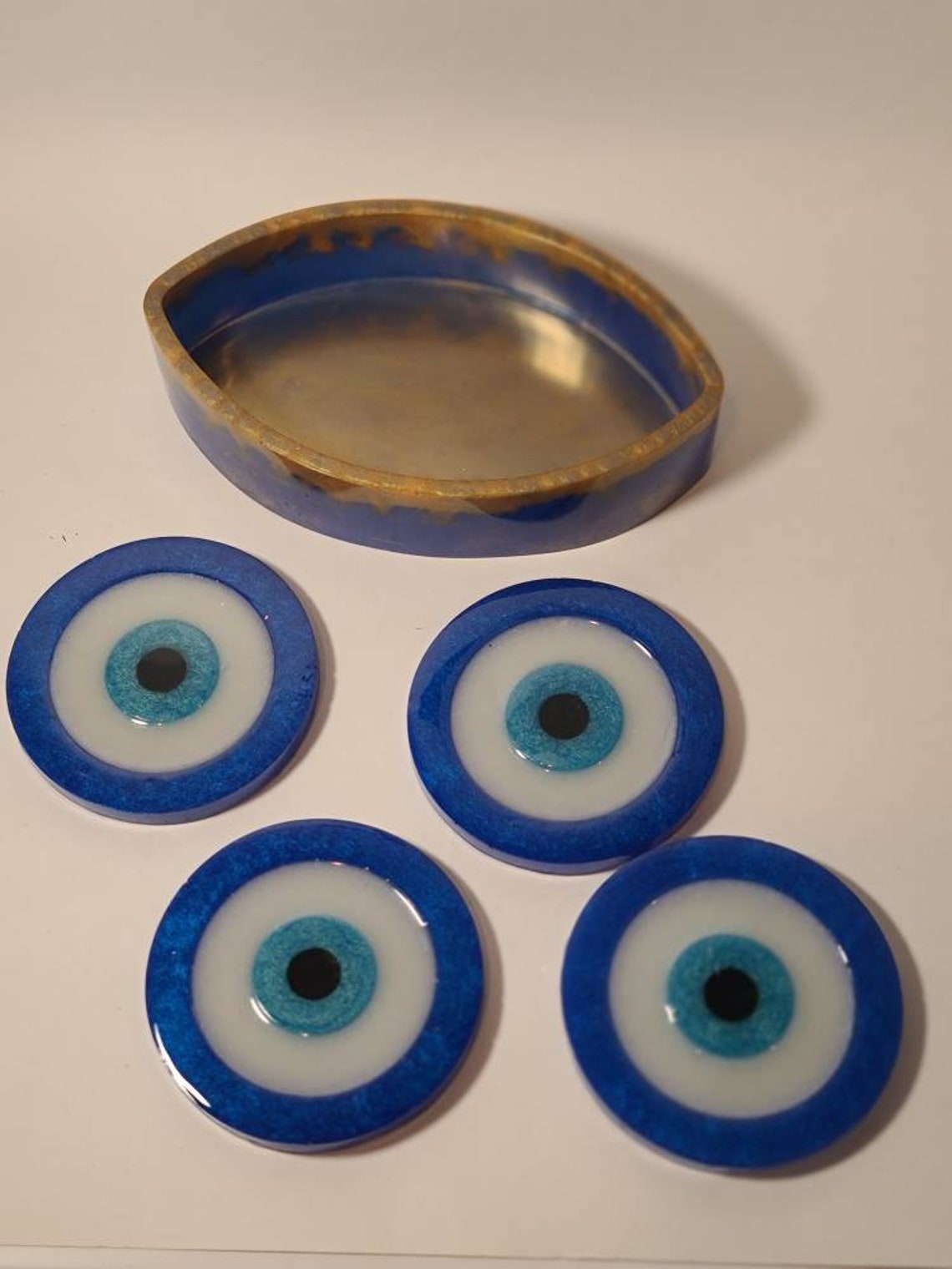 Evil Eye Coaster Set of 4 / Coaster Set / Evil Eye / Coaster - Etsy