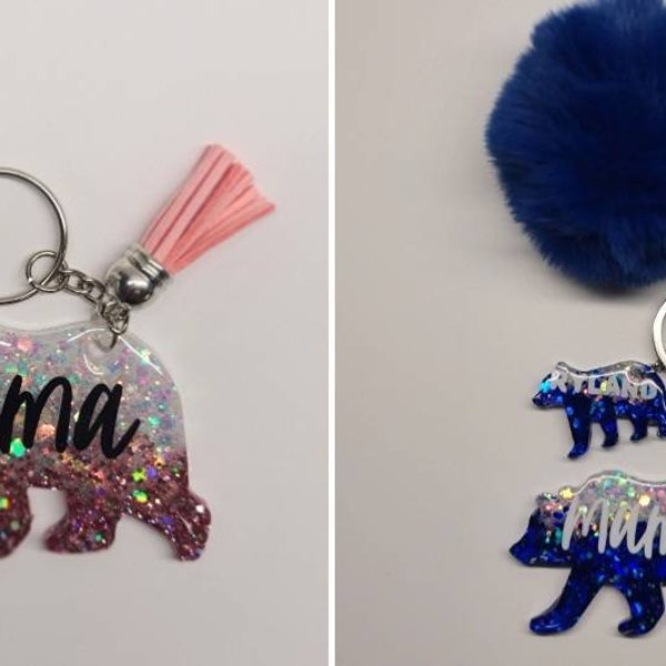 Bear Keychain - Etsy
