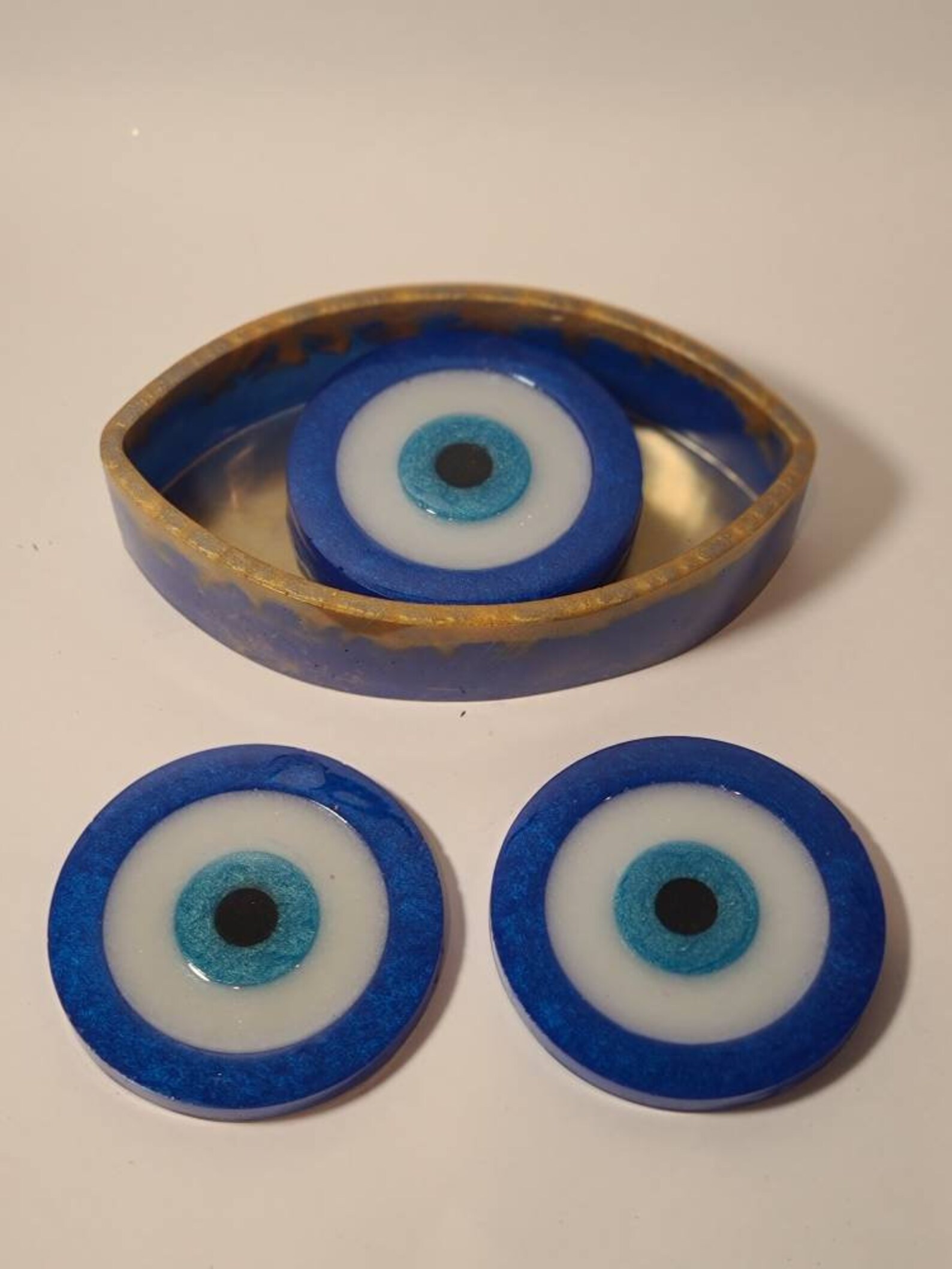 Evil Eye Coaster Set of 4 / Coaster Set / Evil Eye / Coaster - Etsy