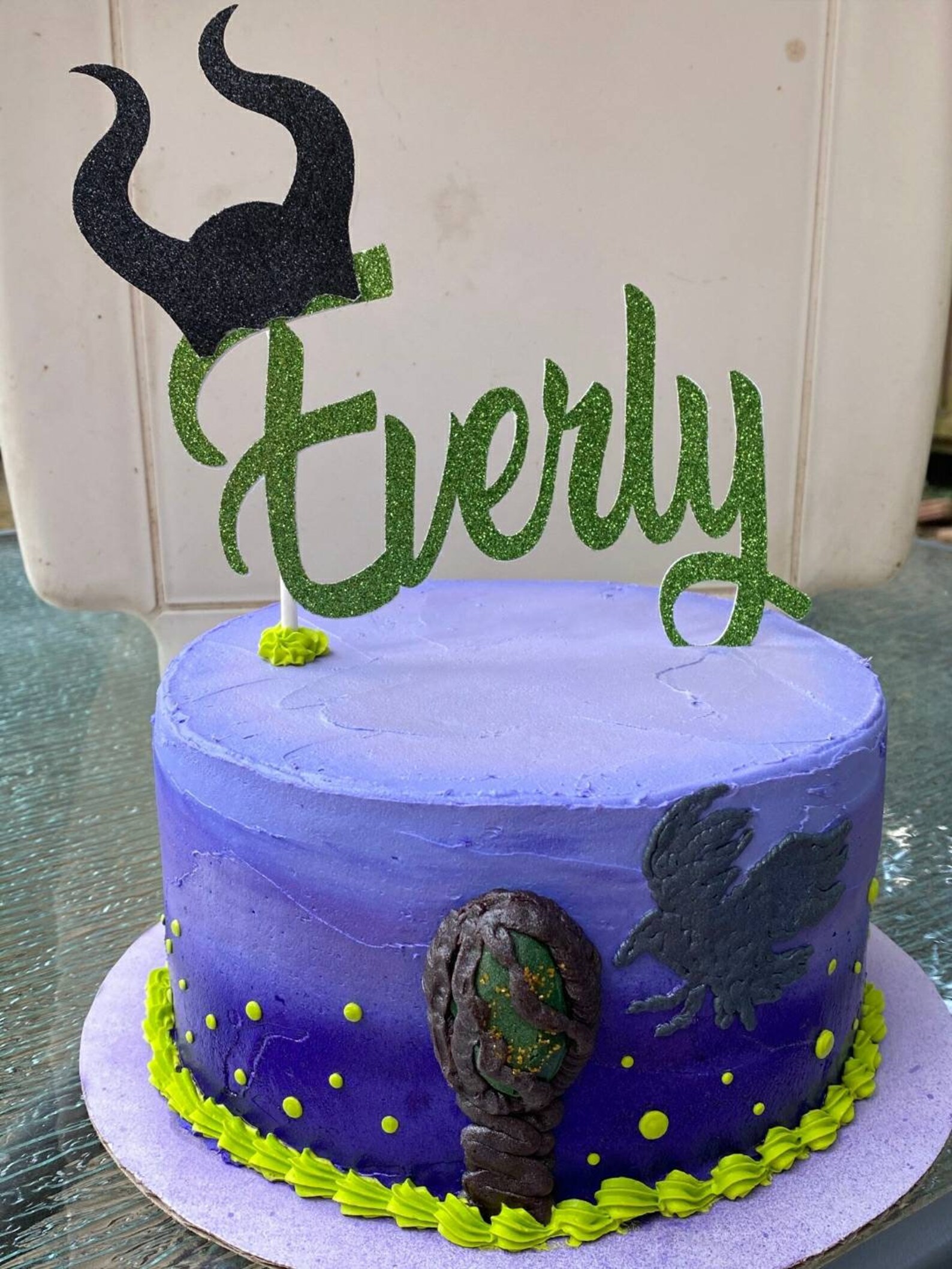 Maleficent cake topper | Etsy