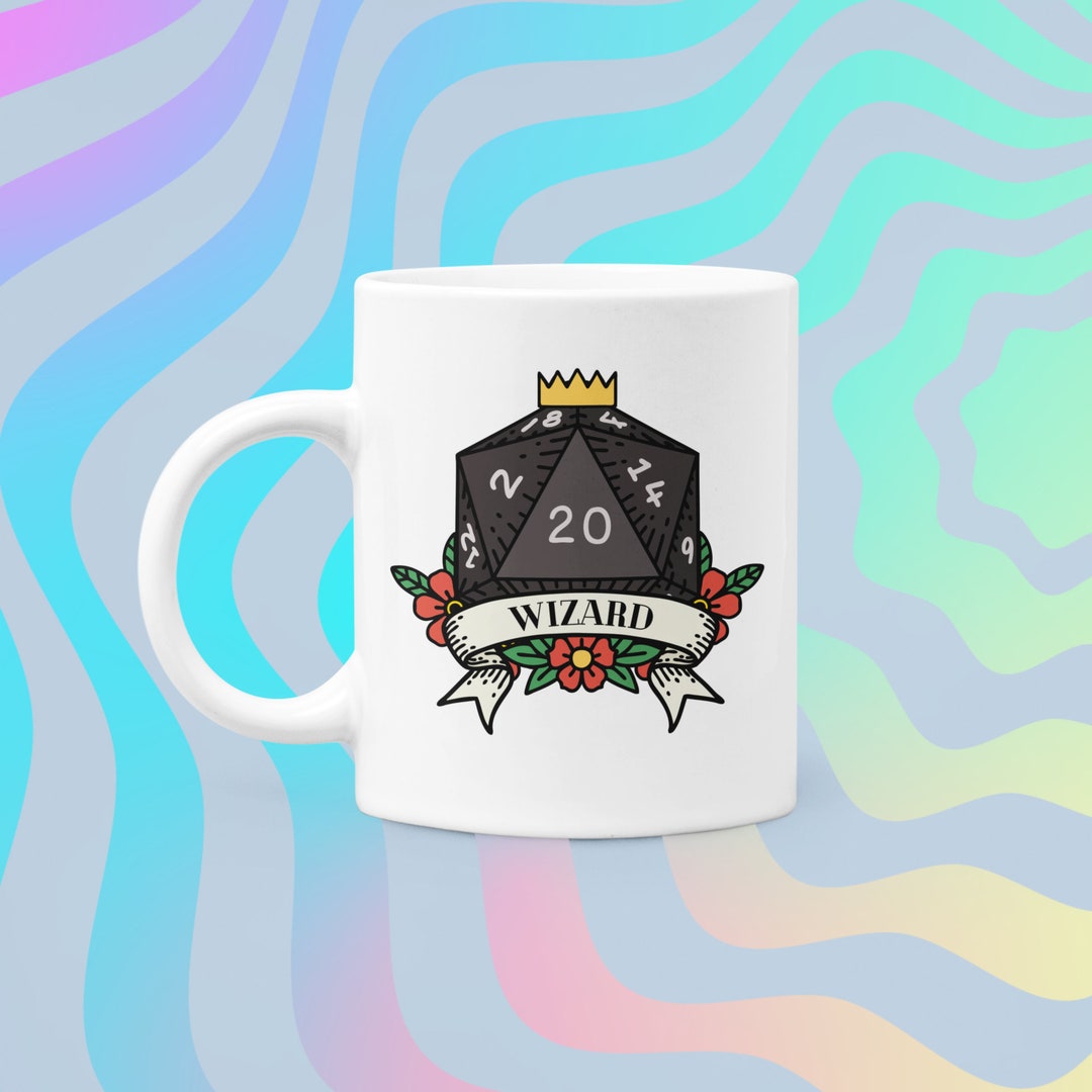 Dungeons and Dragons Wizard Character Class Drinking Mug Dnd Adventure ...