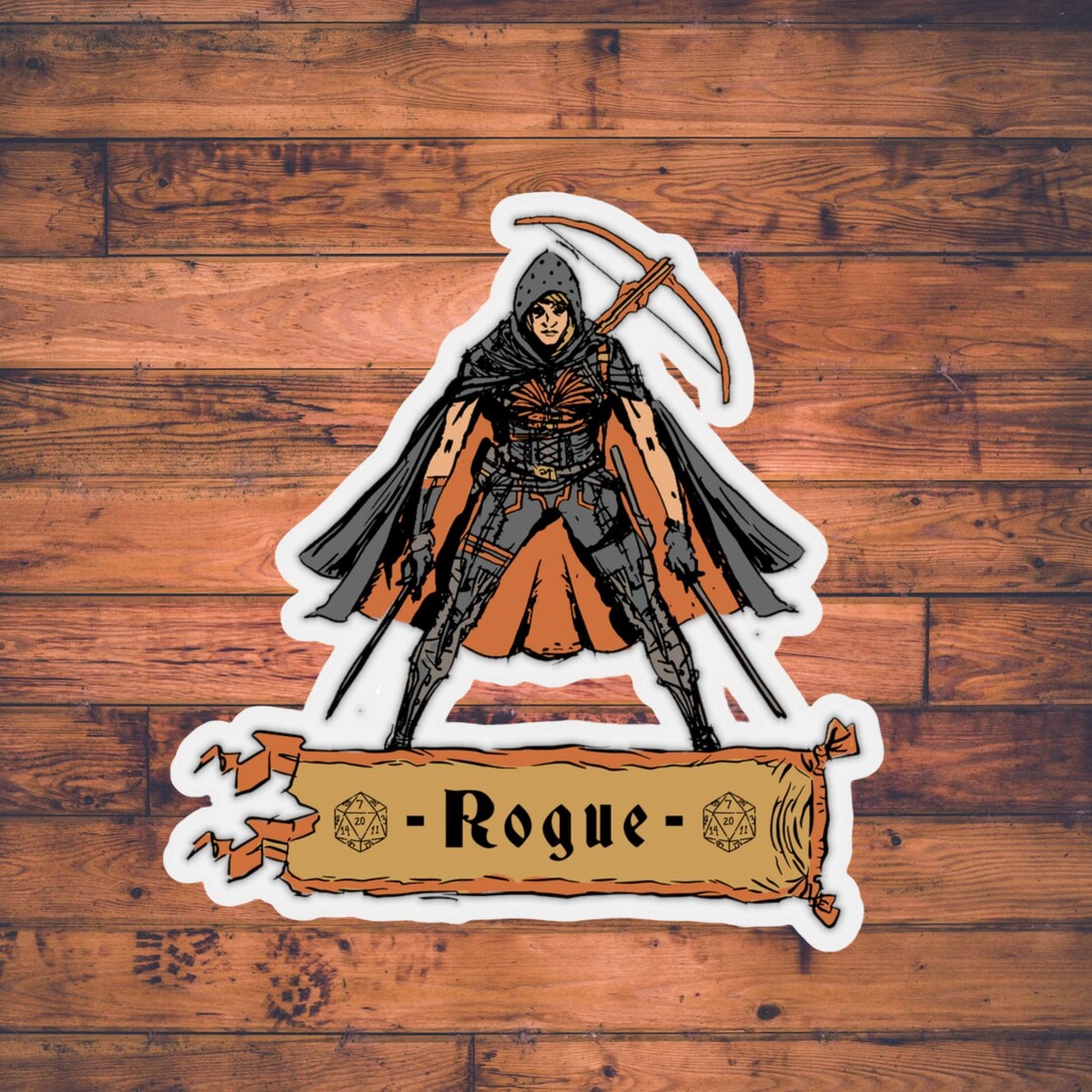 Rogue Class Sticker Dnd Sticker Dungeons and Dragons Stationary ...