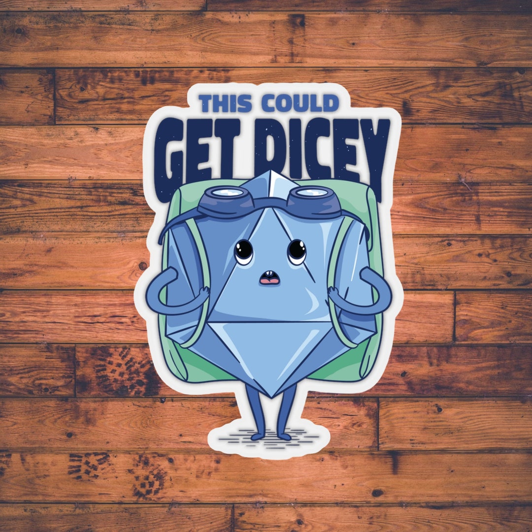 Get Dicey Sticker Dnd Sticker Dungeons and Dragons Stationary Character ...