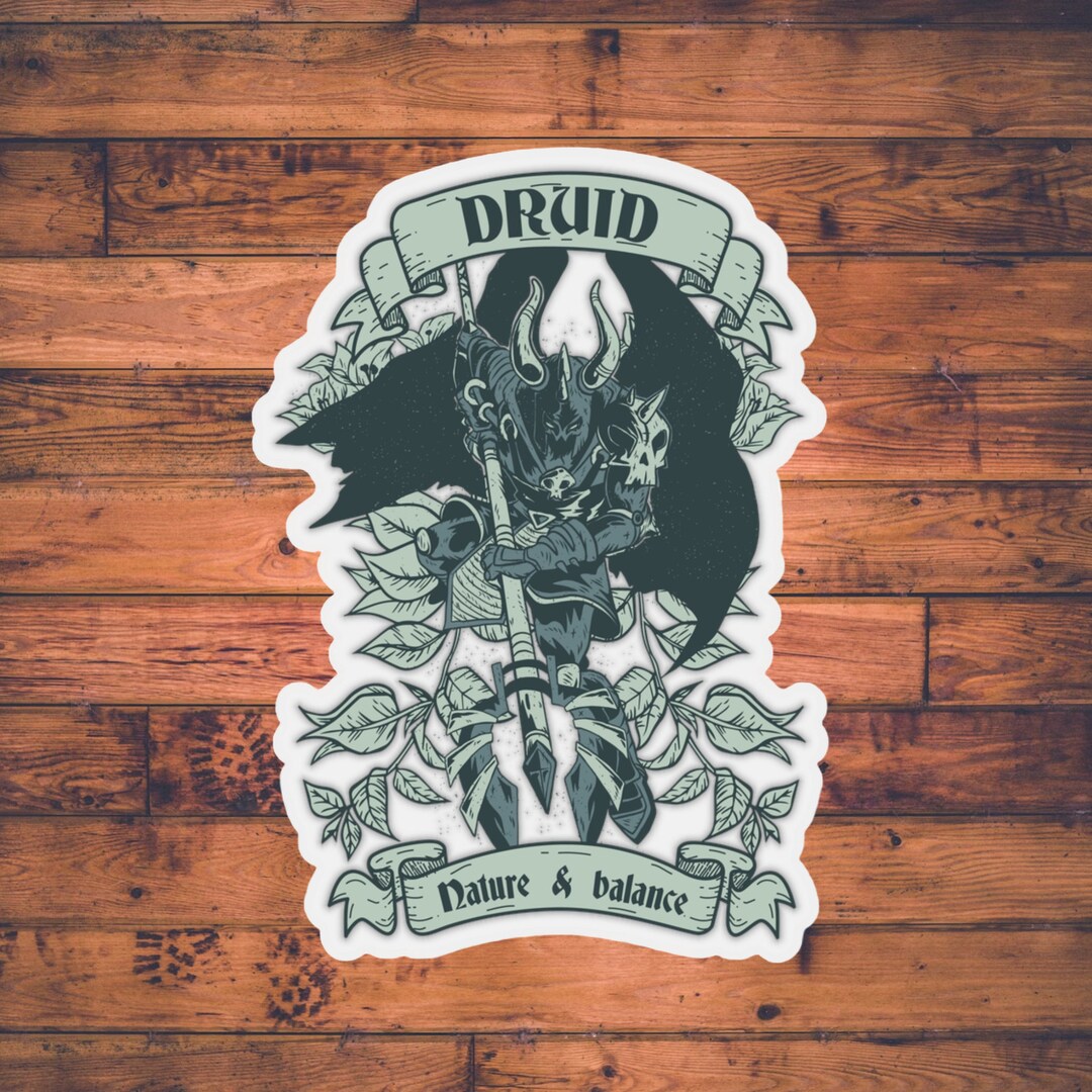 Druid Class Sticker | Dnd Sticker | Dungeons and Dragons Stationary ...