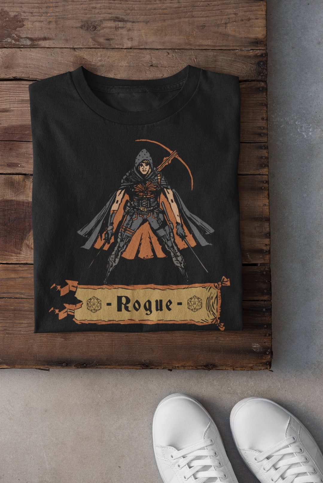 THE ROGUE T-shirt L Dungeons and Dragons Inspired Unisex Shirt L ...