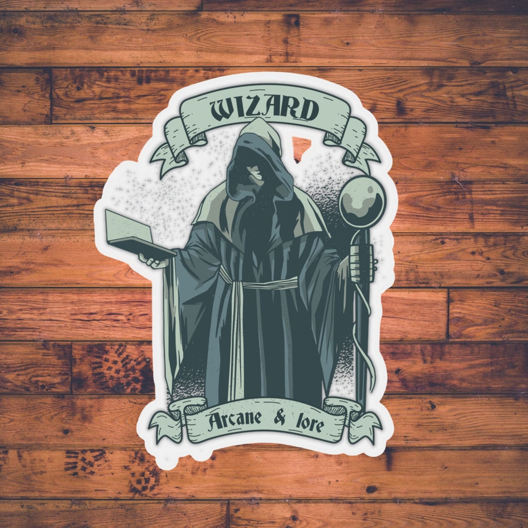 Wizard Class Sticker Dnd Sticker Dungeons and Dragons Stationary ...