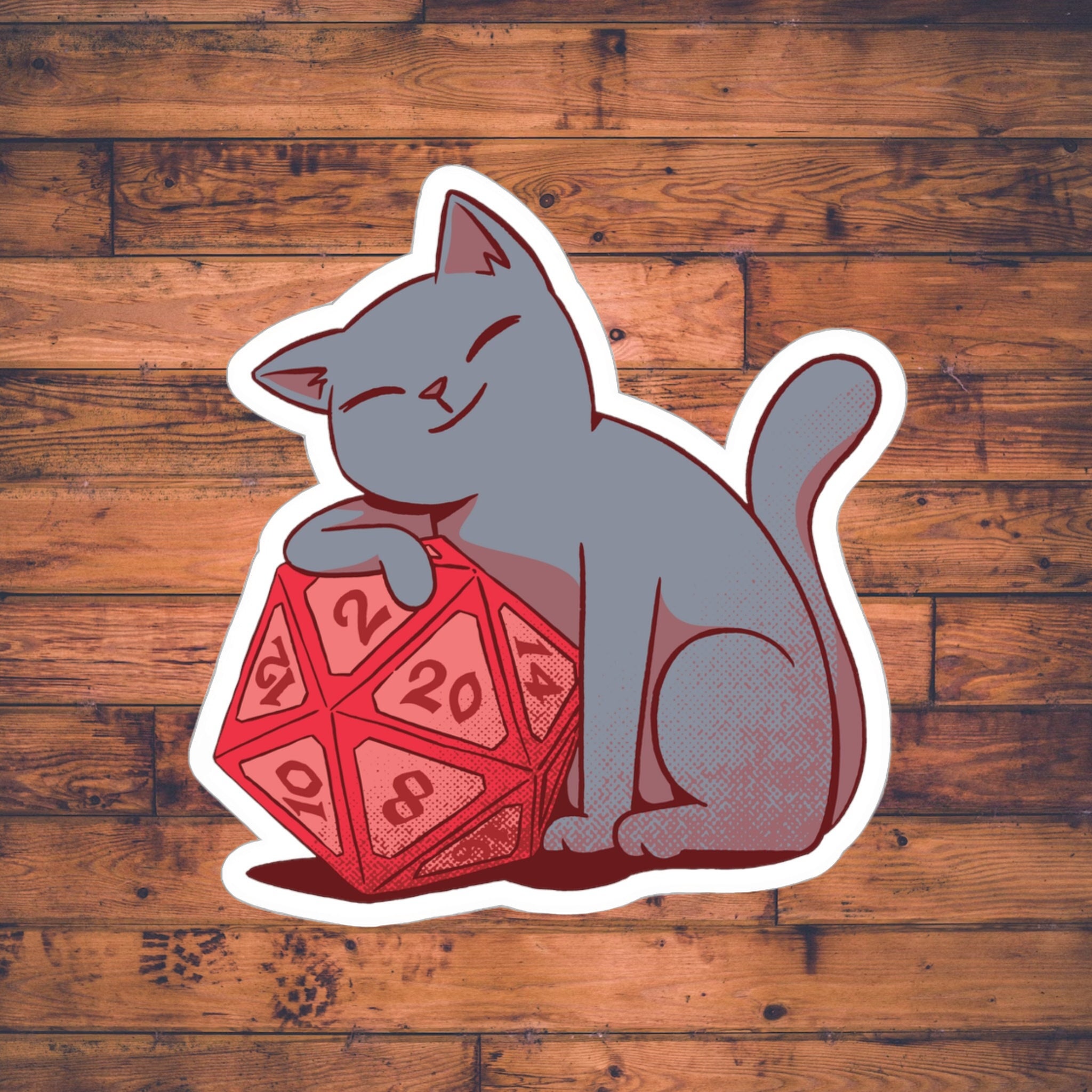 Cats and Dice Sticker Dnd Sticker Dungeons and Dragons - Etsy