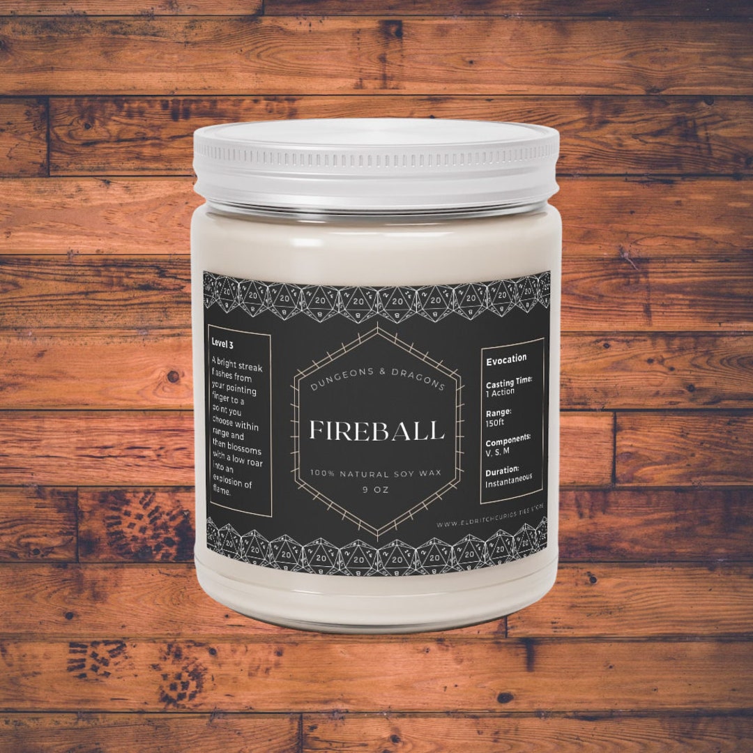 FIREBALL Candle L Choose Your Fragrance L 100% Natural Soy Wax Vegan L ...