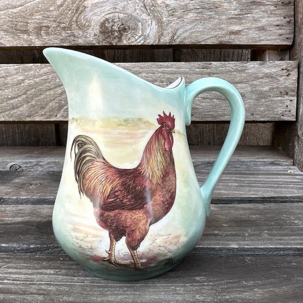 Rooster Water Pitcher - Etsy