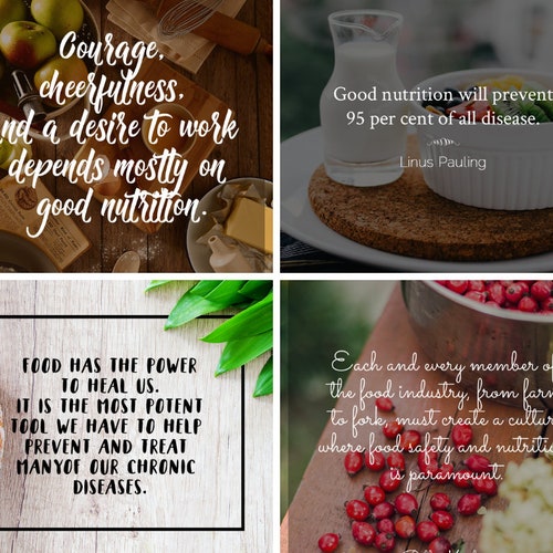 80 Healthy Recipes Social Media Bundle Nutrition Posts - Etsy