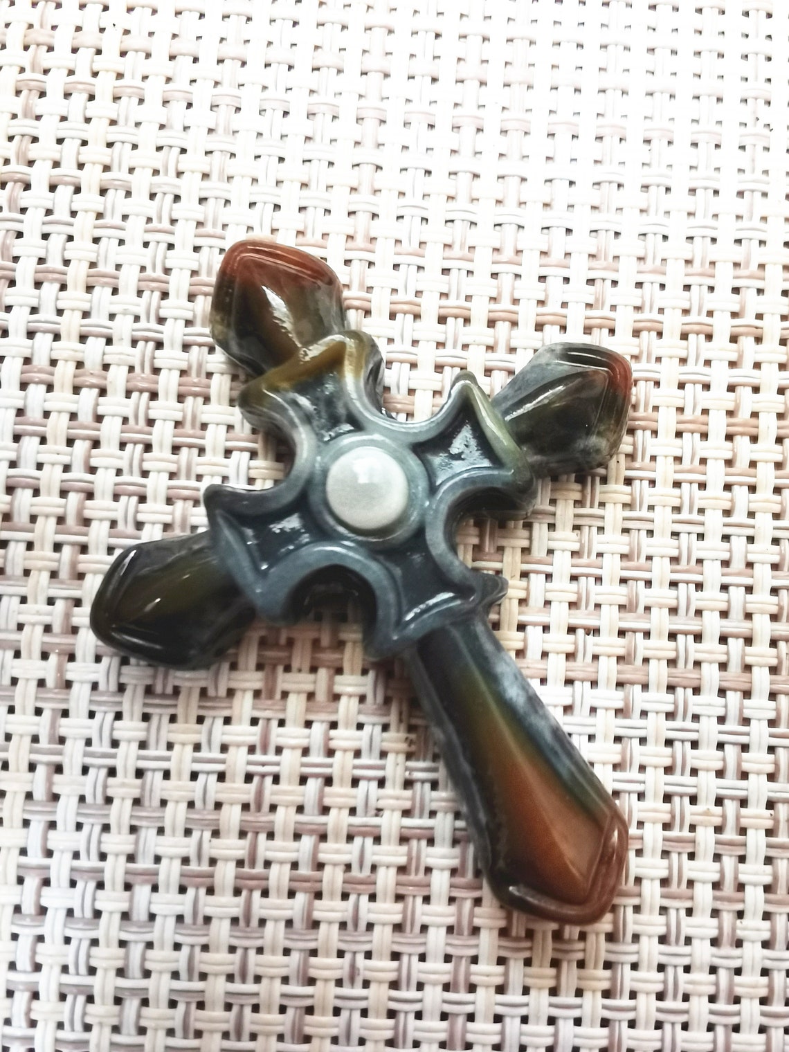 Natural Yellow Jade Cross pendants IMG_20210601_155750 | Etsy