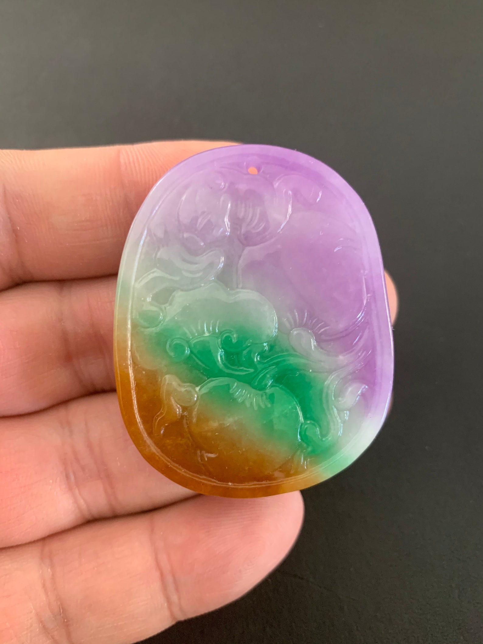 Chinese Lantian Stone Magpie Purple Jade Stone Carved Magpie - Etsy