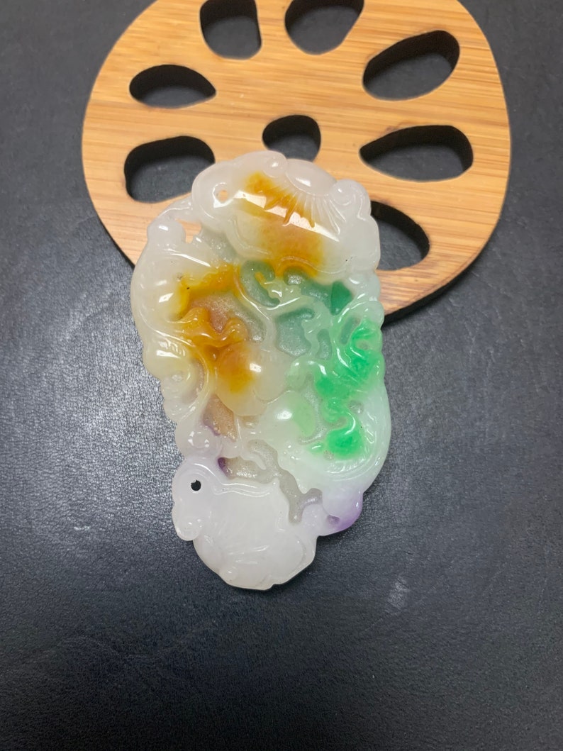 Chinese Pi Yao Light Green Jade Carved Pixiu Charm Auspicious - Etsy