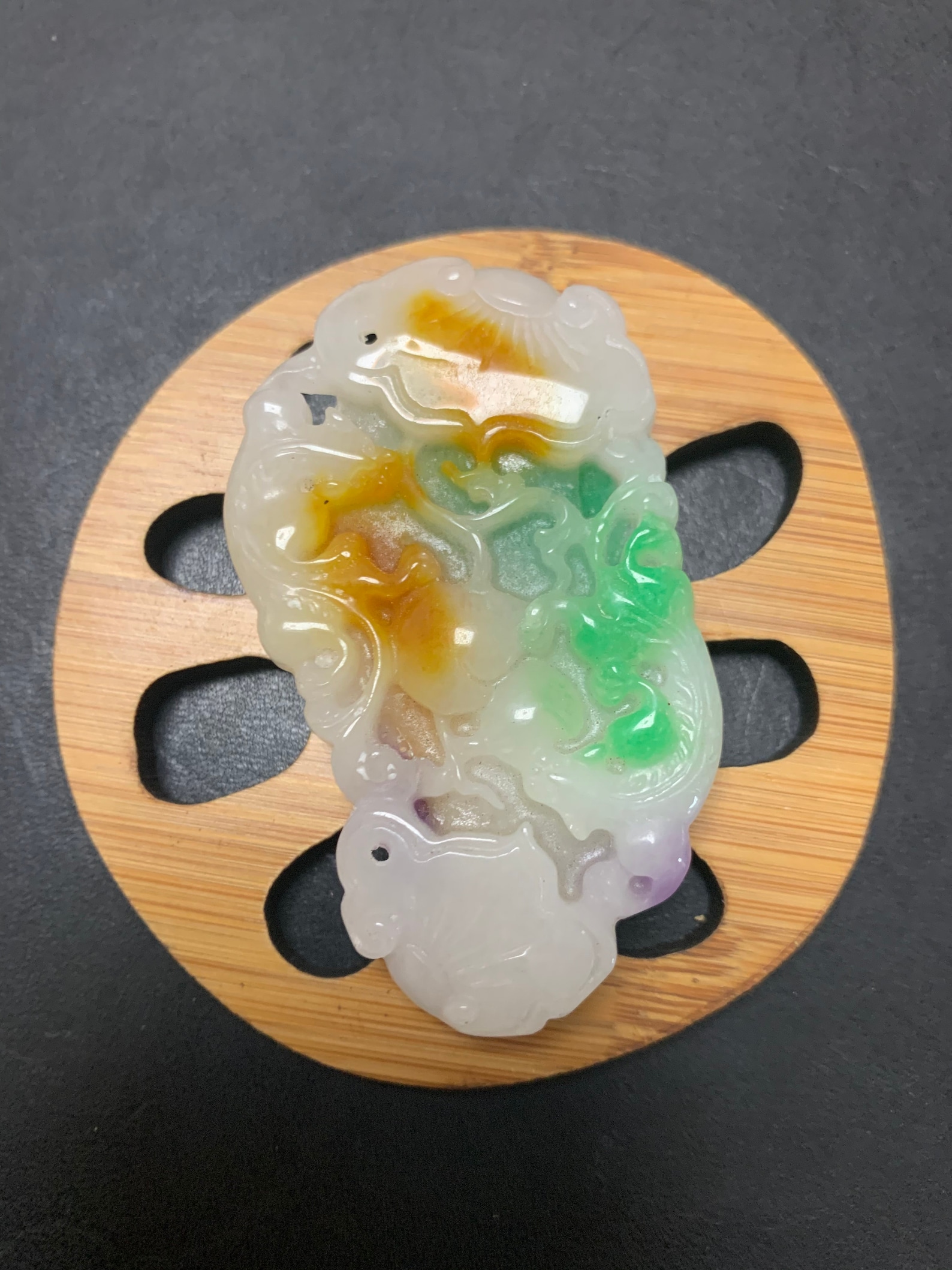 Chinese Pi Yao Light Green Jade Carved Pixiu Charm Auspicious - Etsy