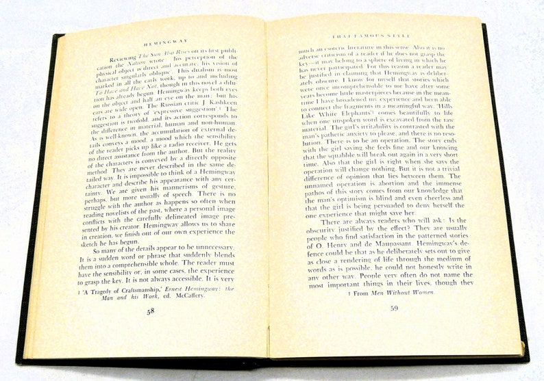 The Art of Ernest Hemingway by John Atkins, First Edition, 1952 - Etsy