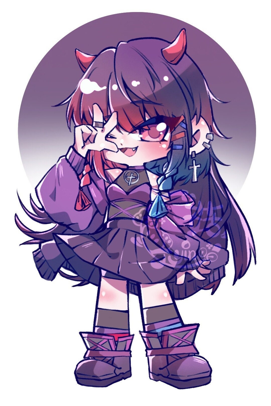 Gyinx Fullbody Chibi Commission - Etsy