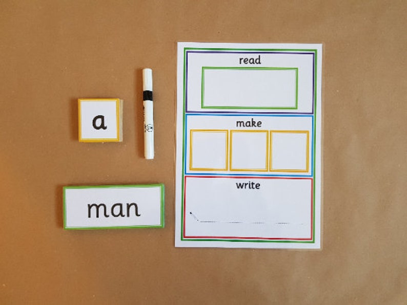 PRINTABLE CVC Word Building Activity, Phonics, Literacy, EYFS, Pre ...