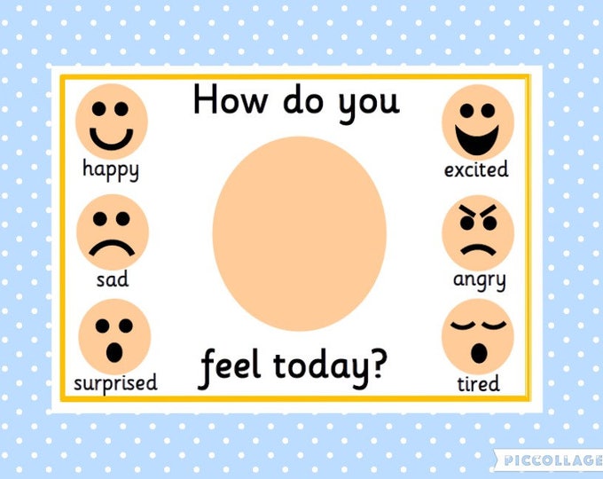 Printable Feelings Mat, Emotions, How Do You Feel Today? ADHD, ASD, SEN ...