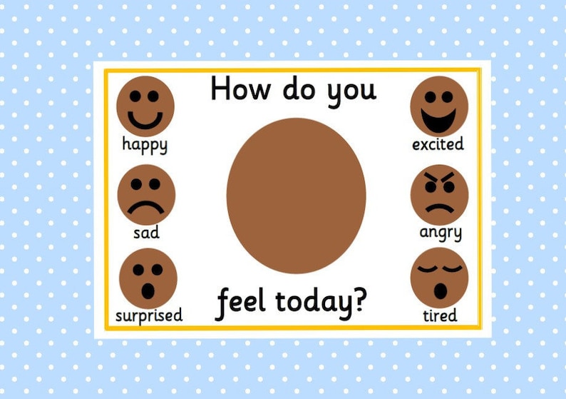 Printable Feelings Mat, Emotions, How Do You Feel Today? ASD, SEN, ADHD ...