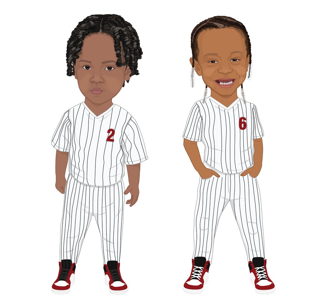 Custom Portrait for Your Kids Party, Baseball Party Printables ...