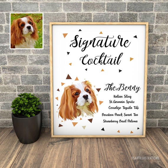 Personalized Pet Bar Sign Dog Cocktail Sign Dog Drink Menu - Etsy