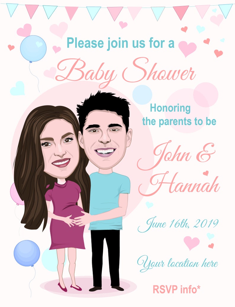 Custom Baby Shower Invitation From Your Photos Customized | Etsy