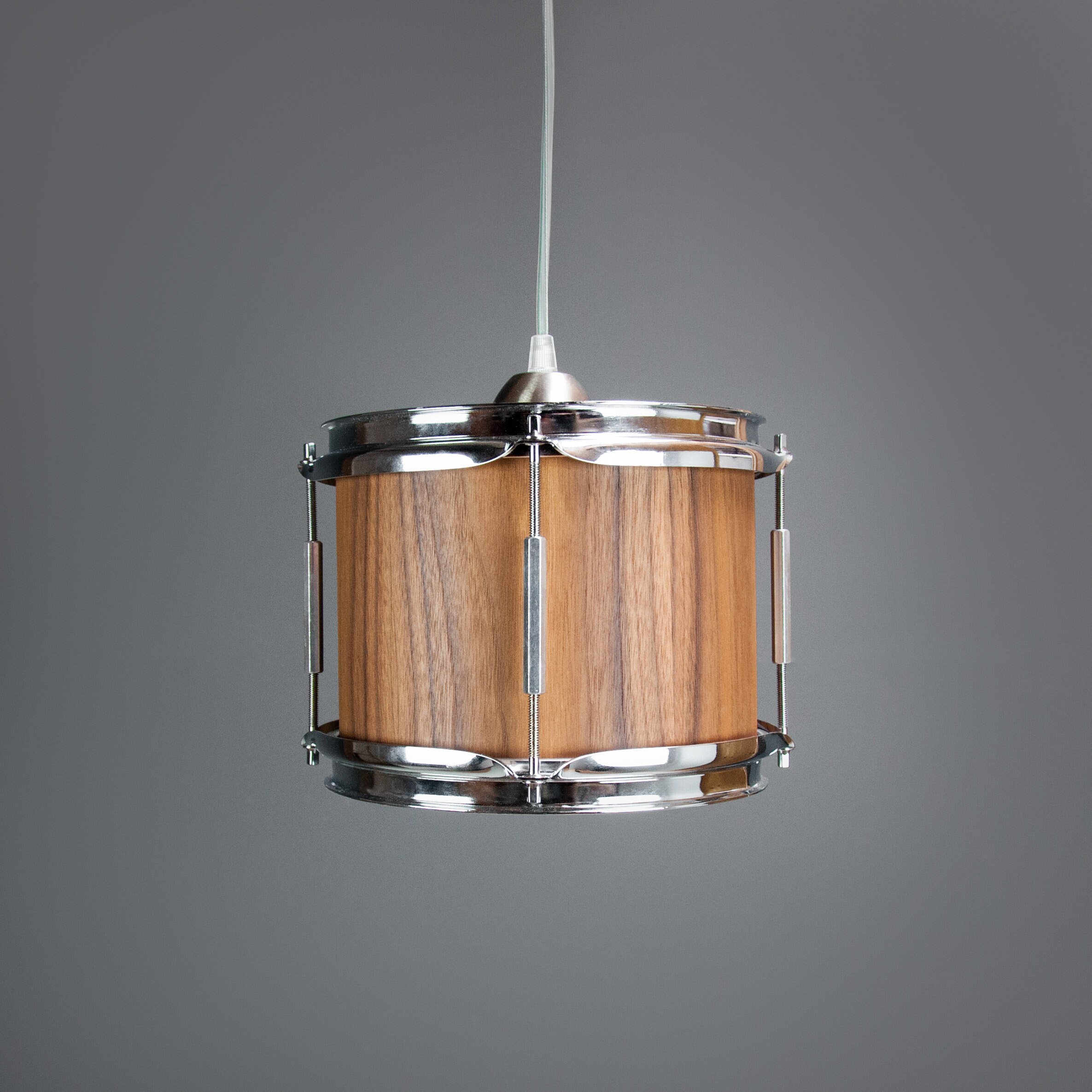 Drum Pendant Lamp 'smith' Wooden Drum Pendant Lamp - Etsy Canada