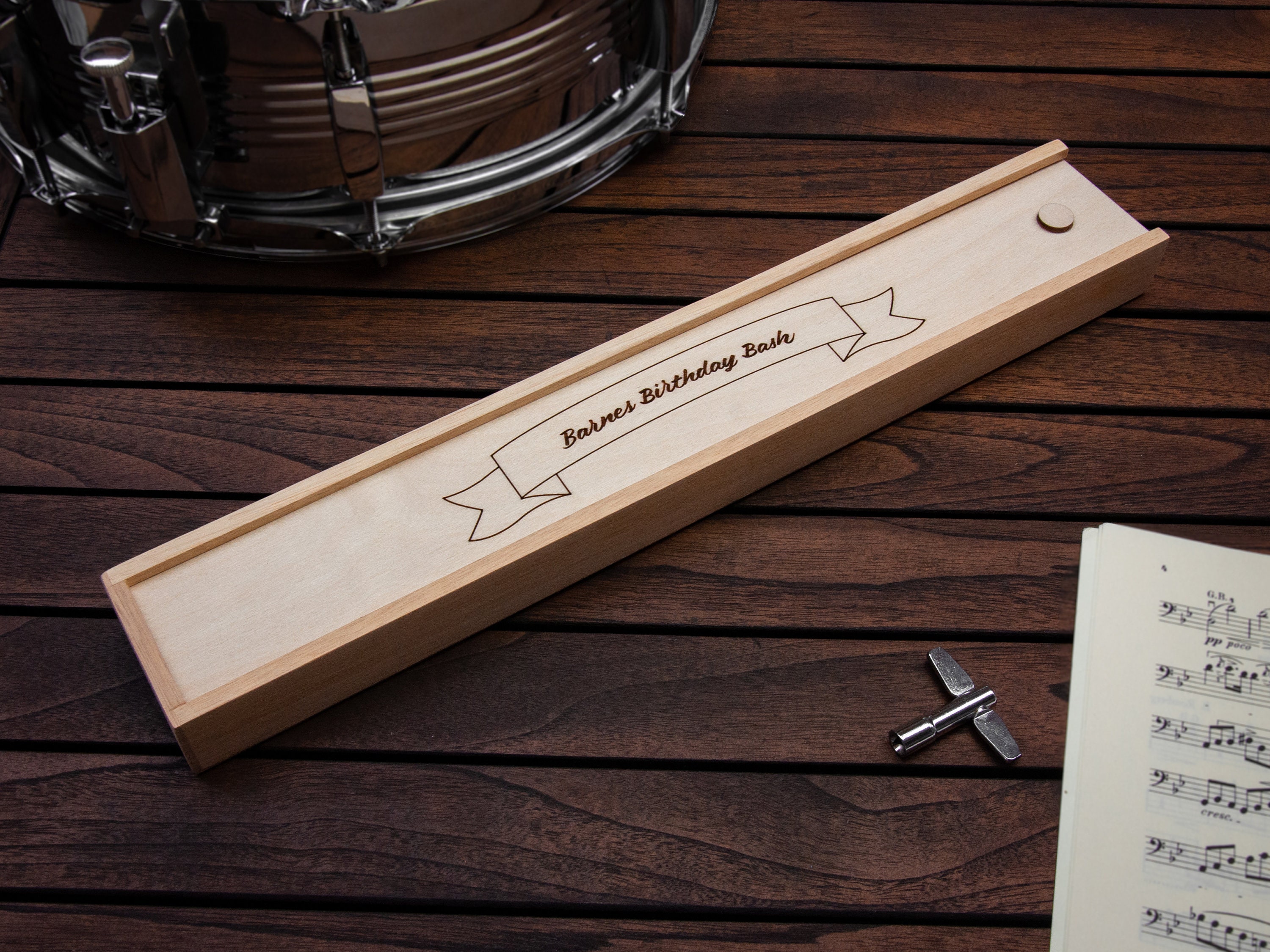 Personalized Drumsticks in Wooden Giftbox Engraved - Etsy Australia
