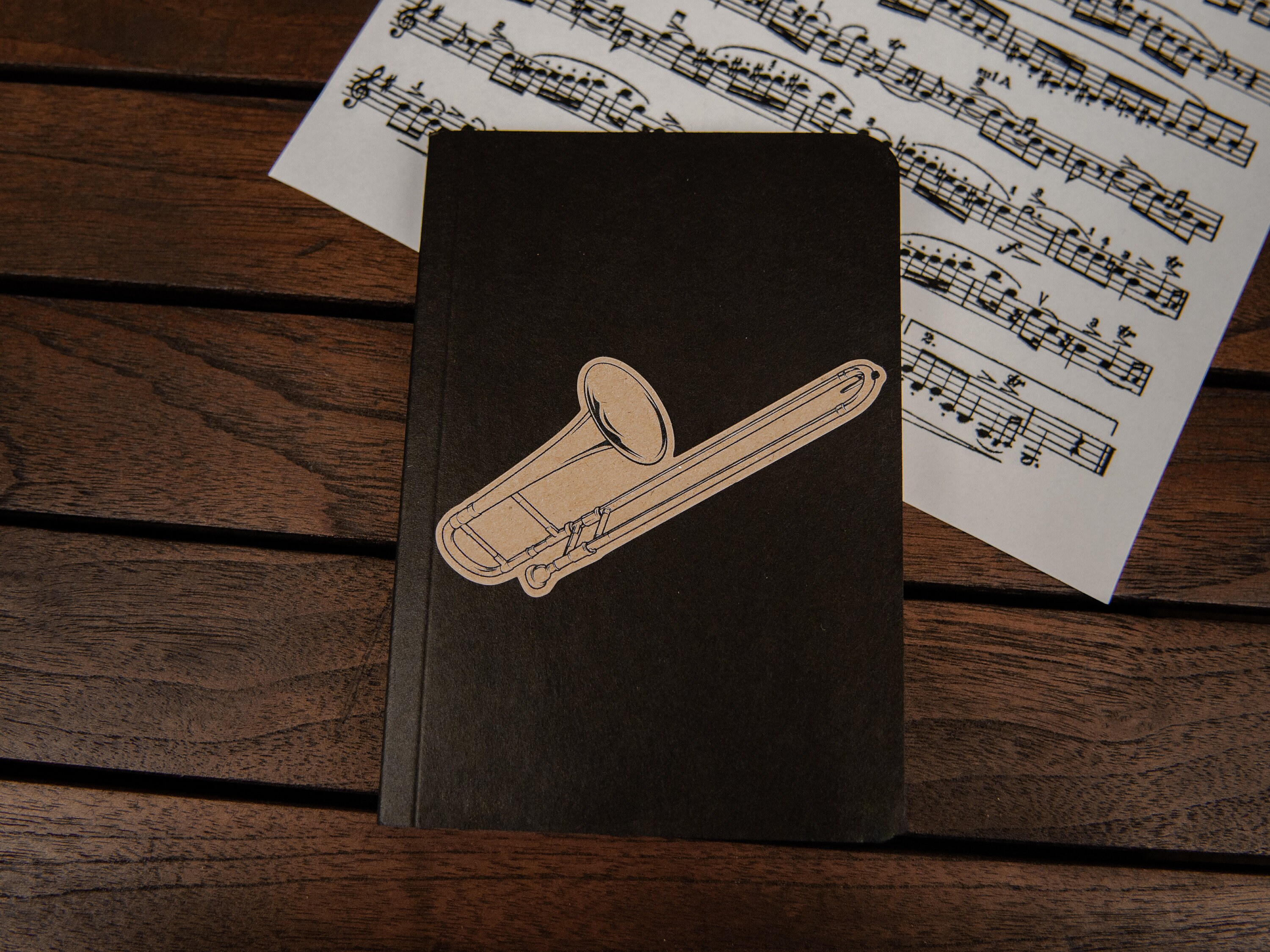 Trombone Sticker - 100% Recycled Paper - Music Gift - Etsy