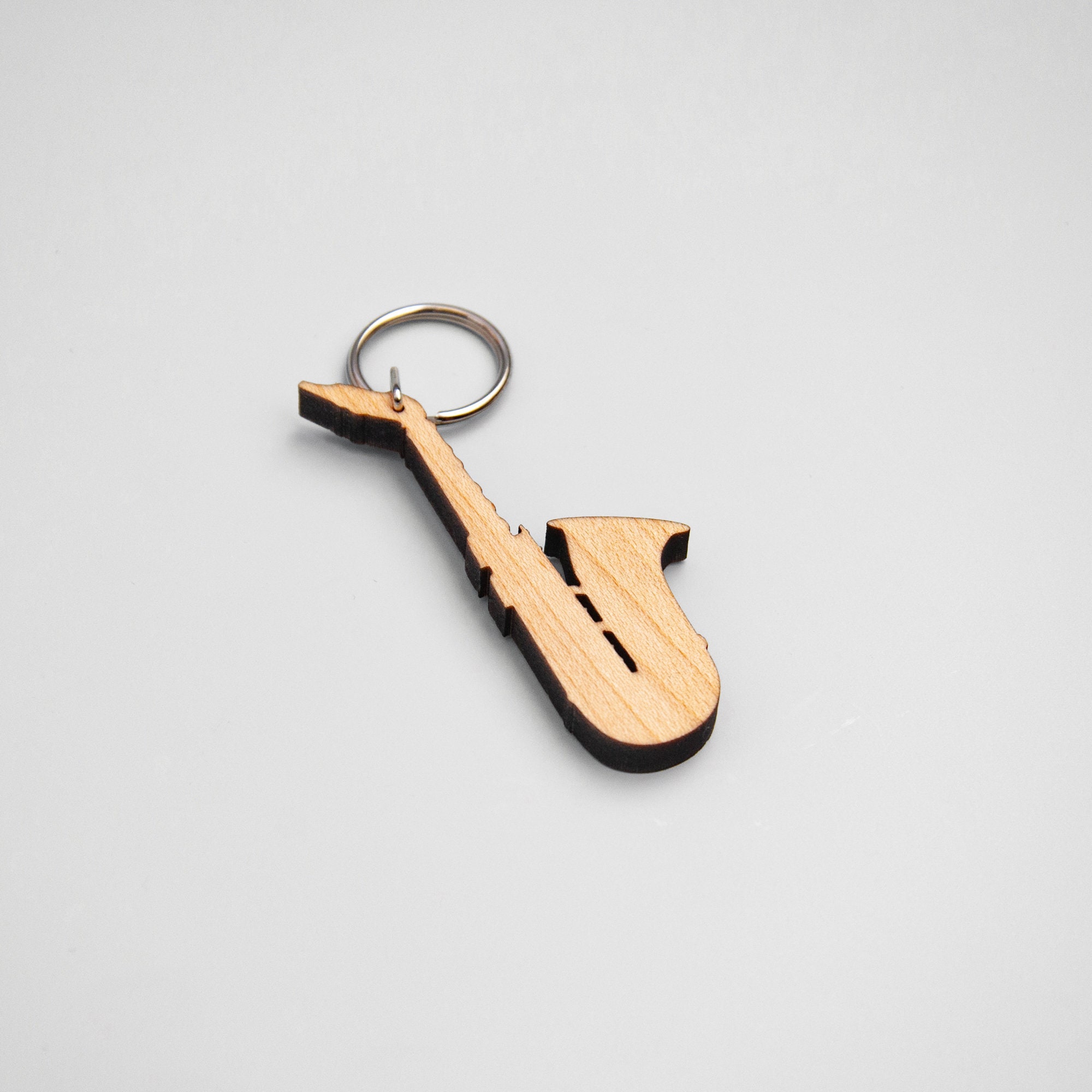 Personalized Saxophone Keychain Maple / Personalized Music | Etsy