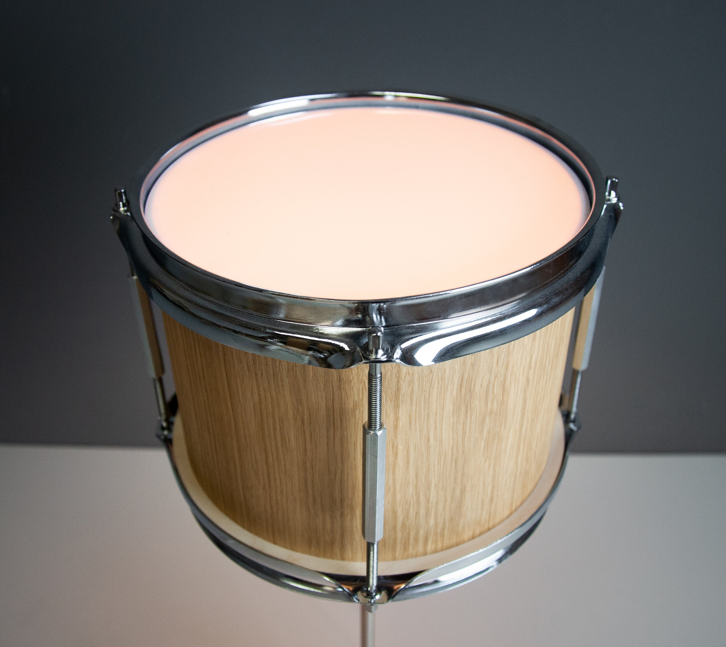 Wooden Drum Lamp 'rudd' Drum Table Lamp Oak | Etsy