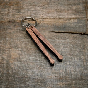 Personalized Drumstick Keychain Walnut / Personalized Drum Keychain ...