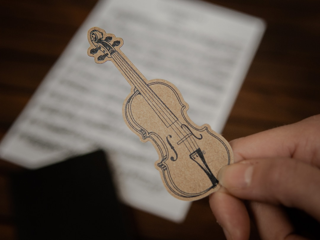 Violin Sticker - 100% Recycled Paper - Music Gift - Etsy