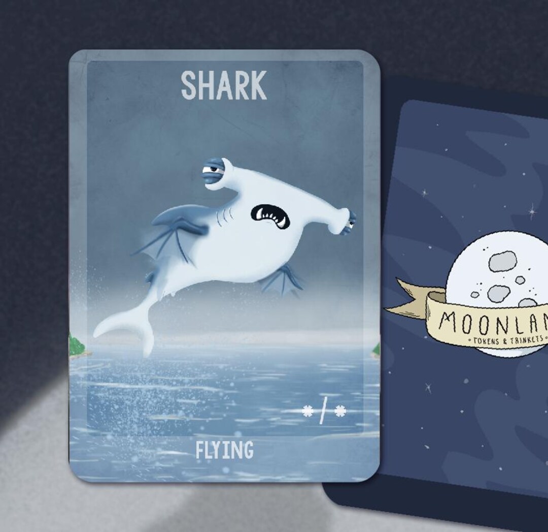 5 Shark Tokens for Shark Typhoon, Magic the Gathering, MTG - Etsy
