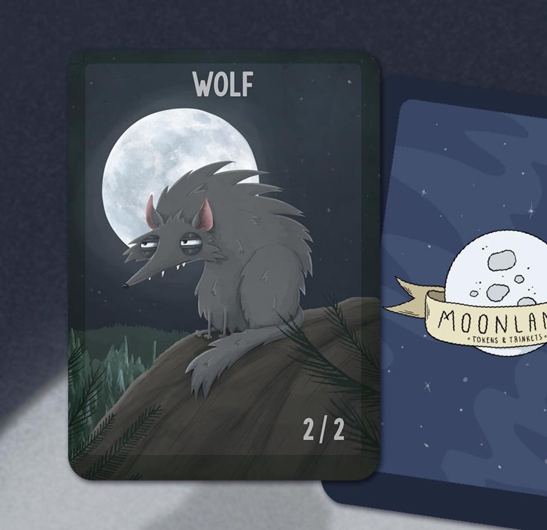 5 Wolf Tokens for Magic the Gathering, MTG - Etsy