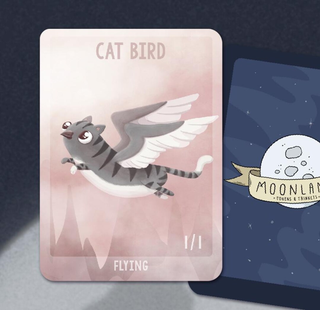 5 Cat Bird Tokens for Skycat Sovereign, Magic the Gathering, MTG - Etsy