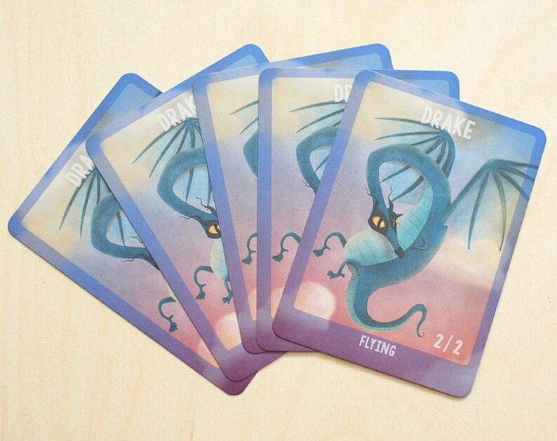 Blue Drake Custom Token for Magic the Gathering MTG - Etsy