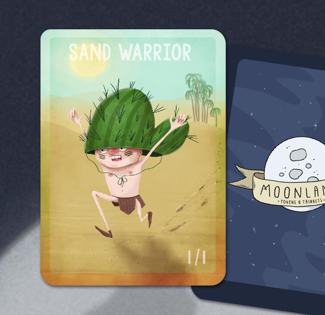 5 Sand Warrior Tokens for Hazezon, Magic the Gathering, MTG - Etsy