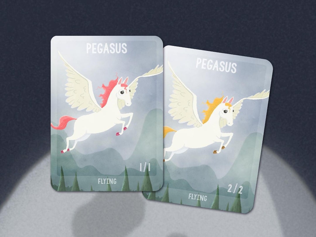 5 Pegasus Tokens for Magic the Gathering, MTG, Double Sided - Etsy