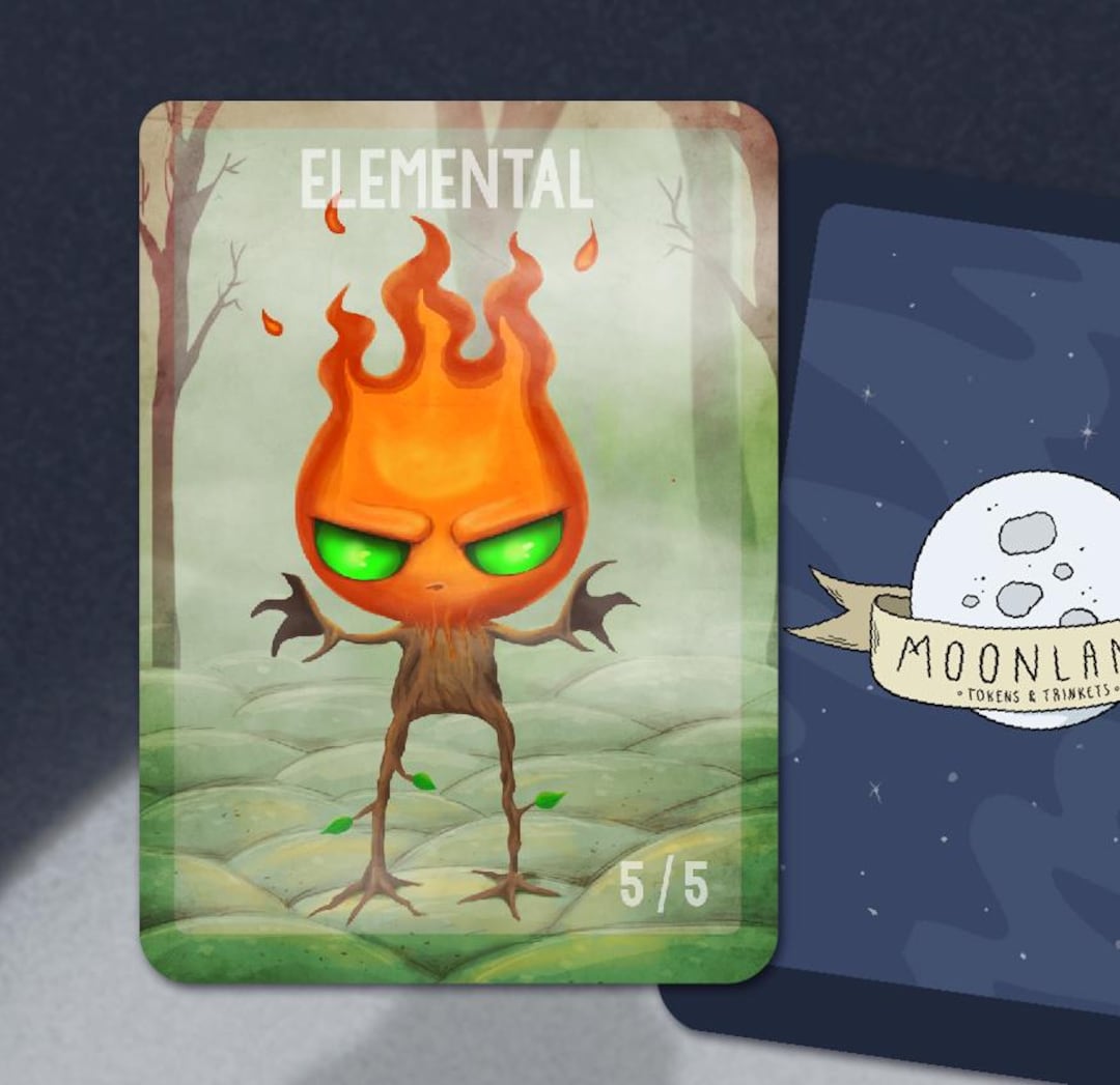 5 Elemental #4 Omnath Locus of Rage Token for Magic the Gathering, MTG ...