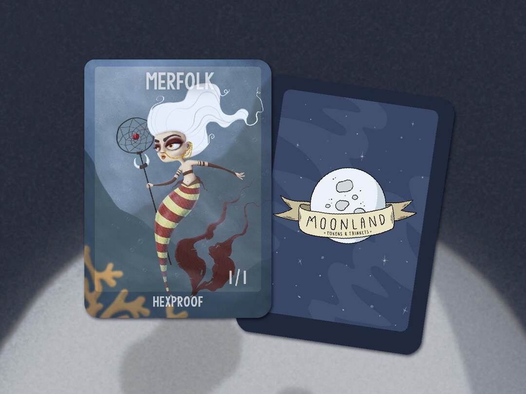 Merfolk 2 Hexproof Token for Magic the Gathering, MTG - Etsy