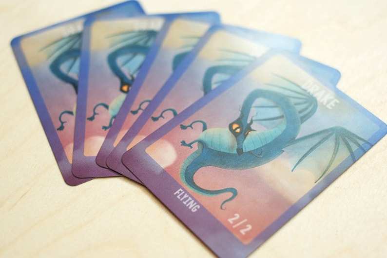 Blue Drake Custom Token for Magic the Gathering MTG - Etsy