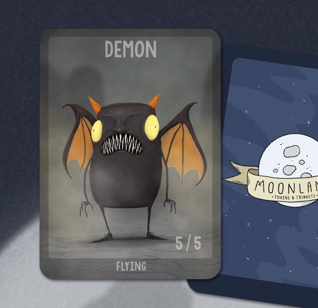 5 Demon Tokens for Magic the Gathering, MTG - Etsy