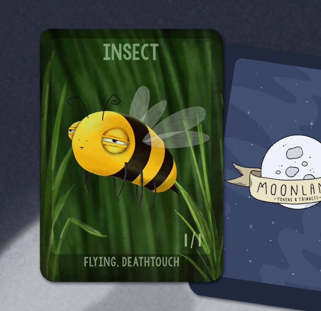 5 Insect #1 Tokens With Deathtouch, for Hornet Queen, Magic the ...