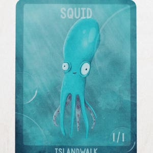 Squid Custom Token for Magic the Gathering, MTG - Etsy Sweden