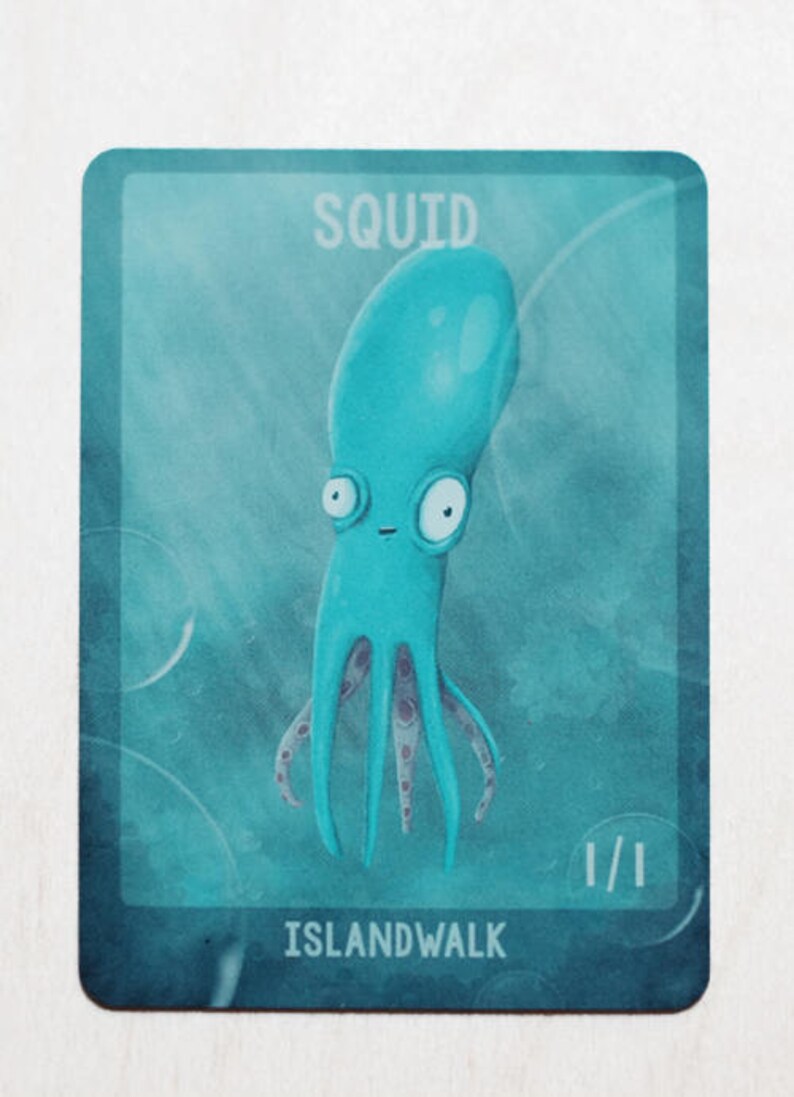 Squid Custom Token for Magic the Gathering, MTG - Etsy Sweden