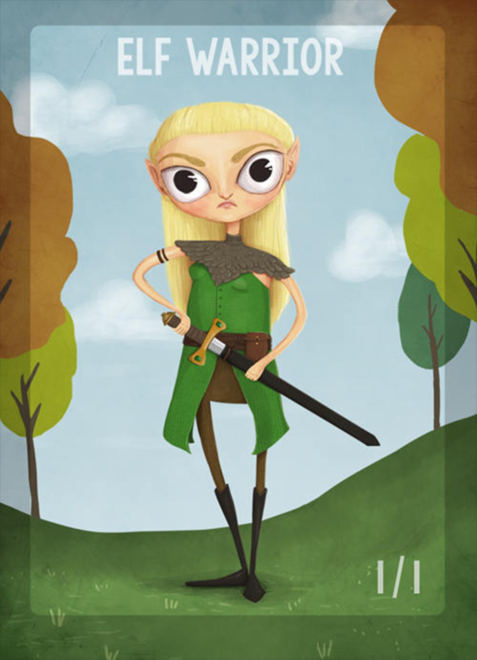 Elf Warrior 1 Custom Token for Magic the Gathering, MTG - Etsy New Zealand