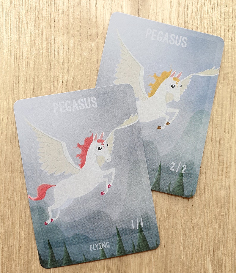 5 Pegasus Tokens for Magic the Gathering, MTG, Double Sided - Etsy