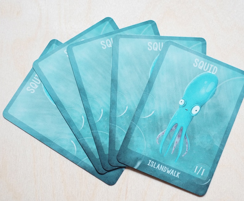 Squid Custom Token for Magic the Gathering, MTG - Etsy